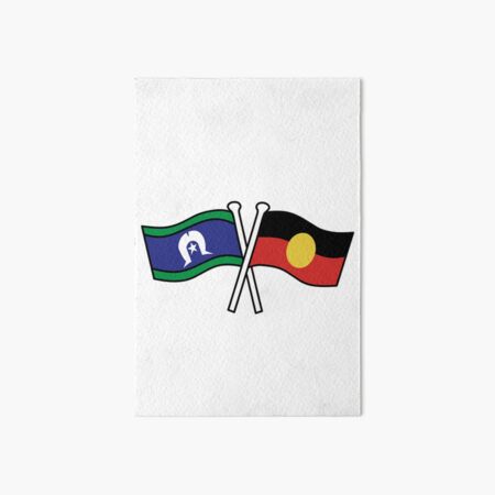 "Torres Strait Islands and aboriginal flags" Art Board Print for Sale ...