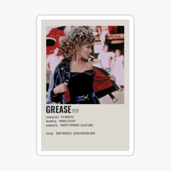 "GREASE" Sticker for Sale by jeremymoody | Redbubble