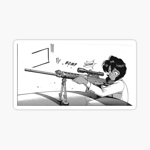 "Rally Vincent (Gunsmith Cats)" Sticker for Sale by Lapegacorn | Redbubble