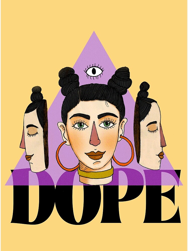 "DOPE WORLD" Poster for Sale by DarleneDayan | Redbubble