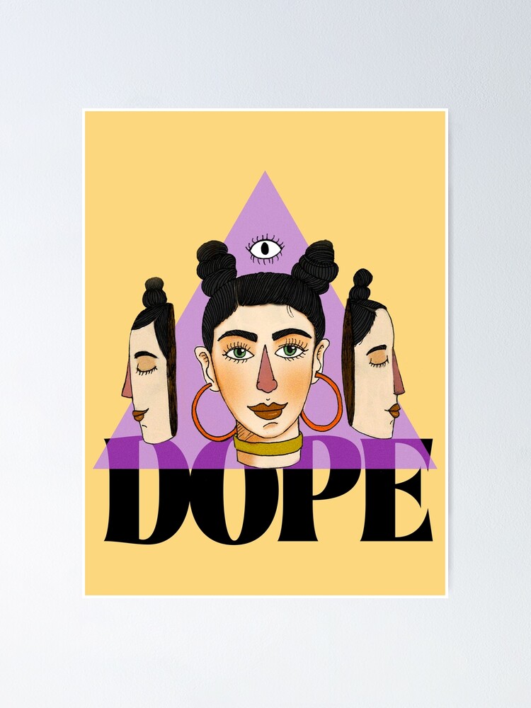 "DOPE WORLD" Poster for Sale by DarleneDayan | Redbubble