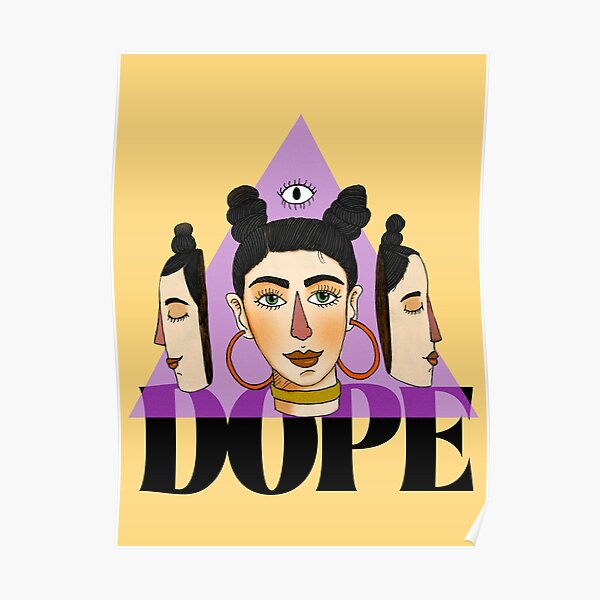 "DOPE WORLD" Poster for Sale by DarleneDayan | Redbubble