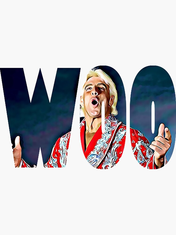 "Ric Flair Woo" Sticker for Sale by Wqepoler34 | Redbubble