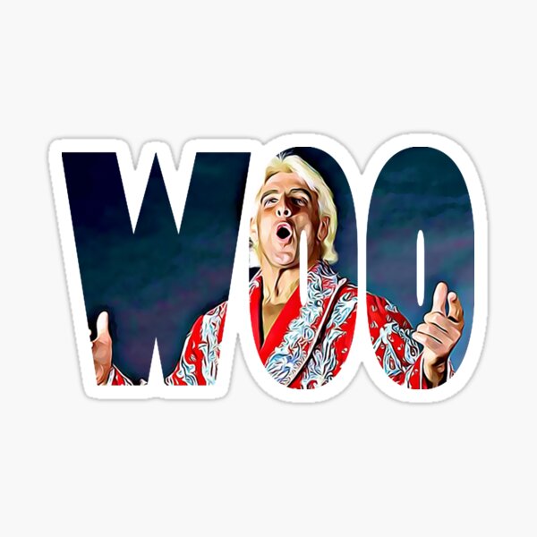 "Ric Flair Woo" Sticker for Sale by Wqepoler34 | Redbubble