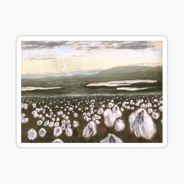 "Fields of Arctic Cotton" Sticker for Sale by Ever-Billotte | Redbubble