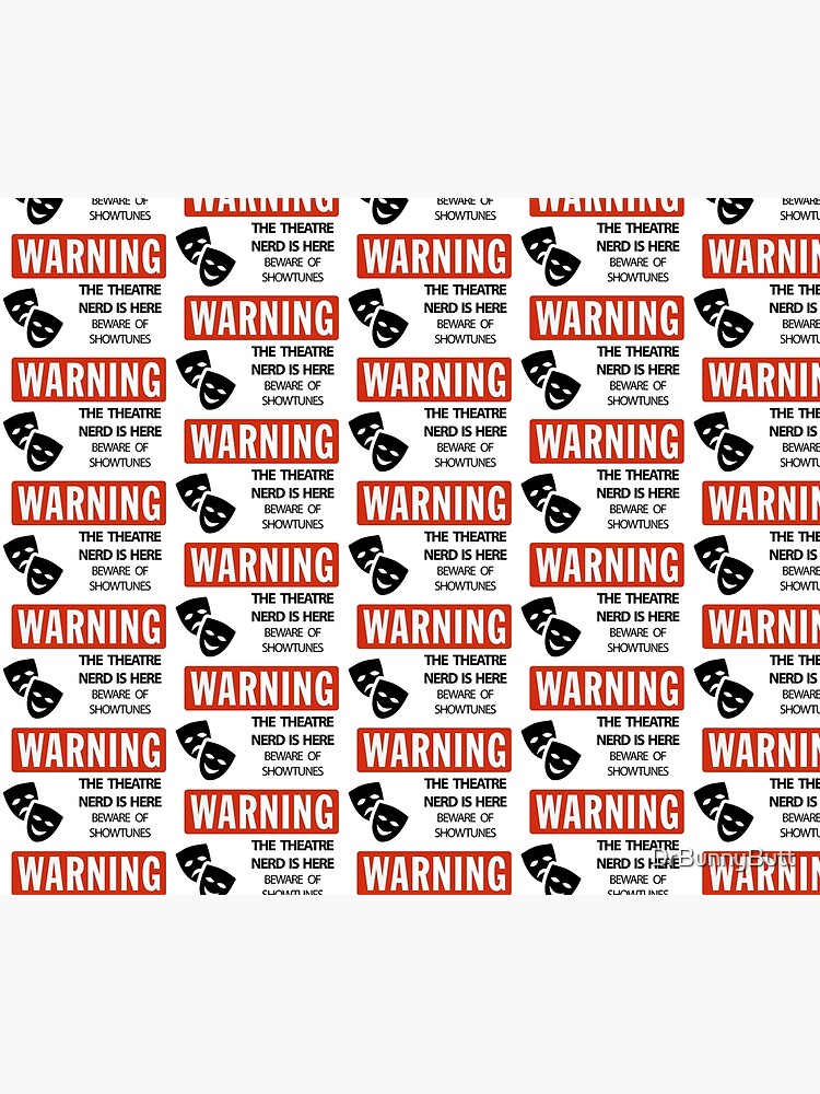 "WARNING Theatre Nerd" Throw Blanket for Sale by DrBunnyButt | Redbubble