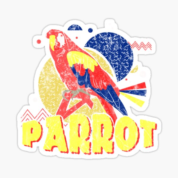 "Bird Parrot" Sticker for Sale by CuddlesGalore | Redbubble