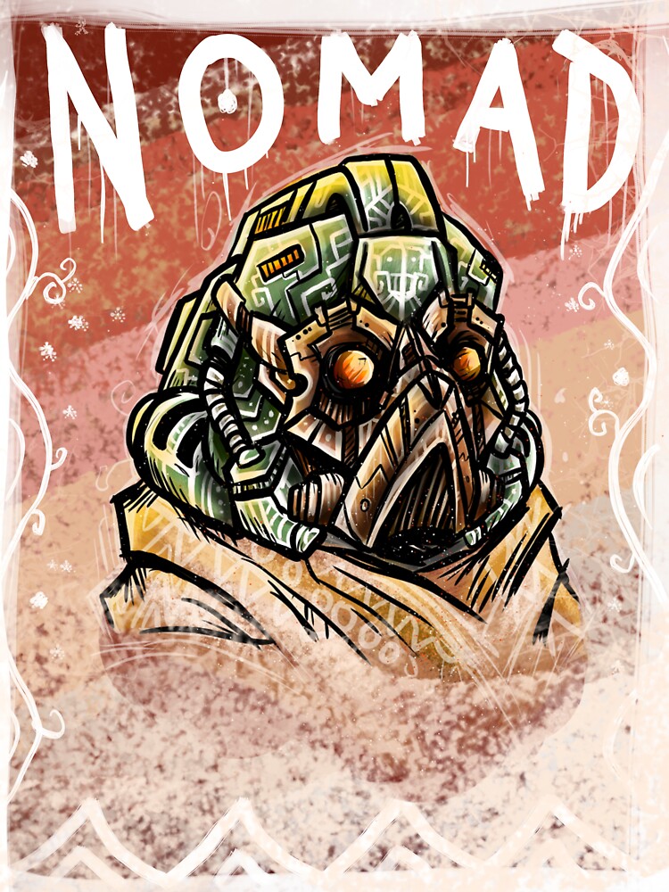 "Nomad Large" Sticker for Sale by Rubo82 | Redbubble