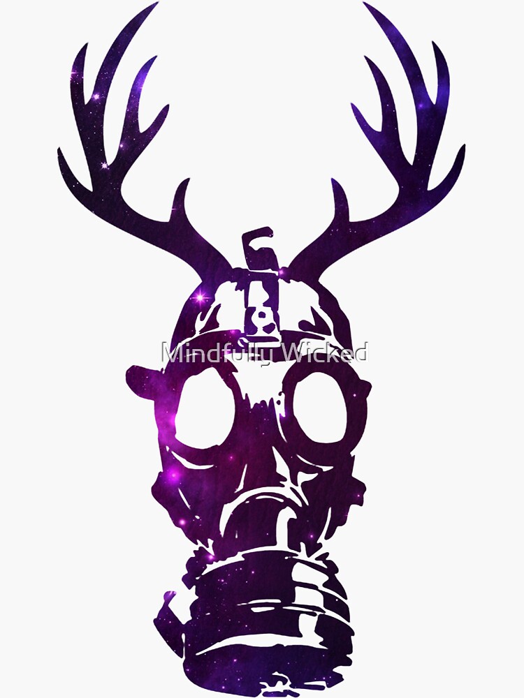 "Toxic Wendigo" Sticker by VagabondPrints | Redbubble