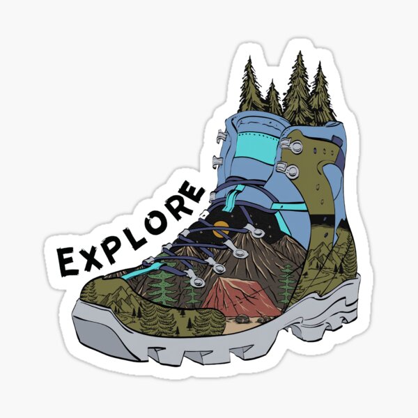 "Adventure Explore Boots Hiking Outdoor Trees Mountains Explore World ...