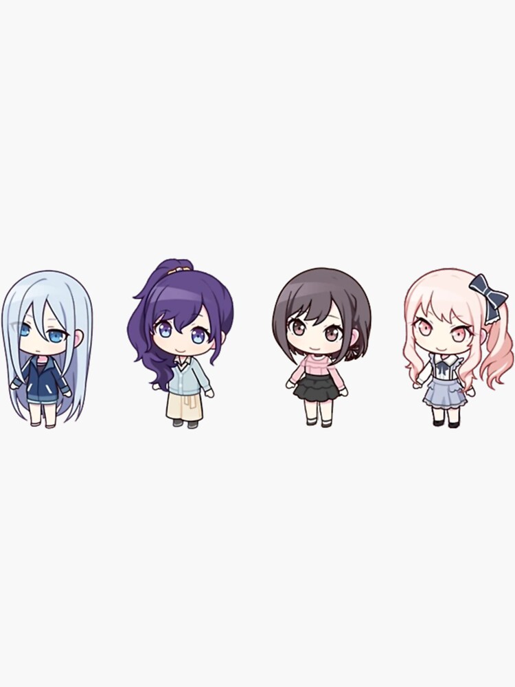 "Nightcord at 25:00 Chibis " Sticker for Sale by oyasuminana | Redbubble