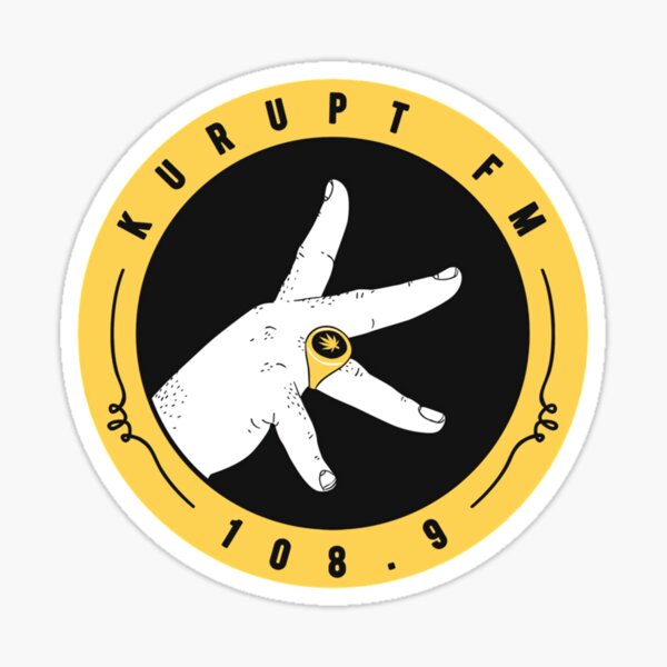 "Kurupt FM 108.9 Original Logo" Sticker for Sale by AndreNolan | Redbubble