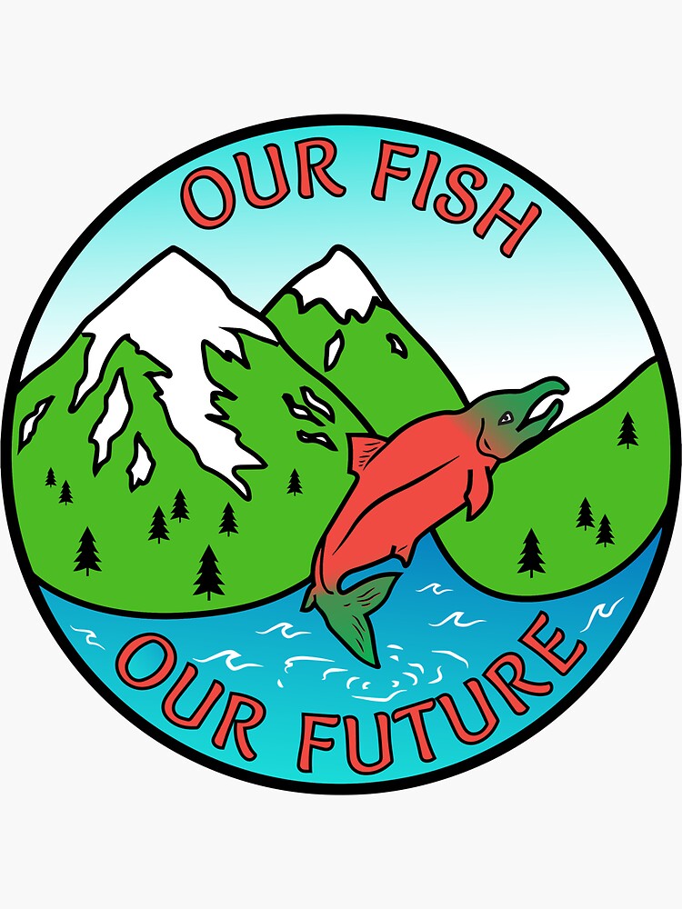 "Stop Pebble Mine" Sticker for Sale by threenastywomen | Redbubble