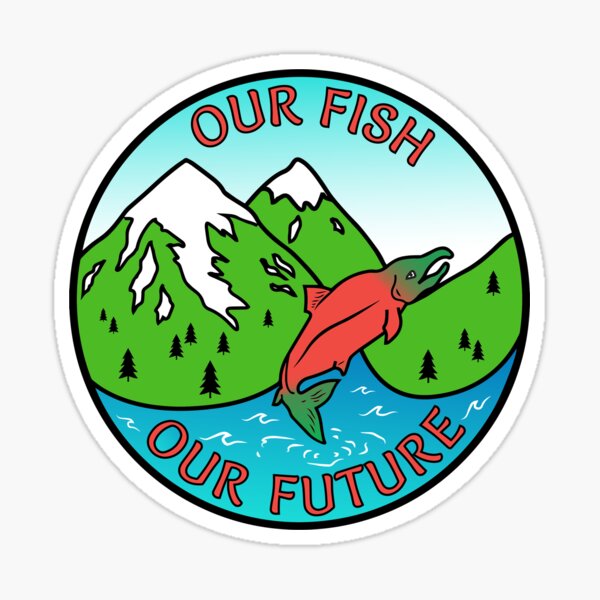 "Stop Pebble Mine" Sticker for Sale by threenastywomen | Redbubble