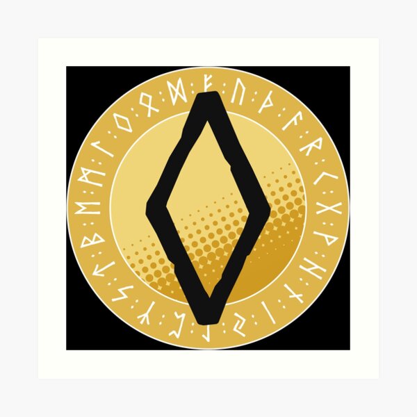 "Viking Runes and Runic Symbols - Ingwaz (Fertility)" Art Print for ...