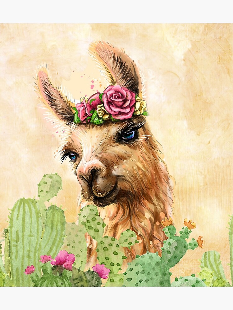 "Kindness Changes Everything Alpaca And Cactus Art" Poster for Sale by ...