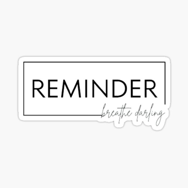 "Positive reminder." Sticker for Sale by OprahOlivera | Redbubble