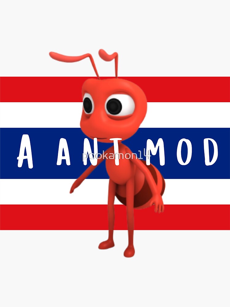 "A ant mod, english alphabet to thai translation " Sticker for Sale by ...