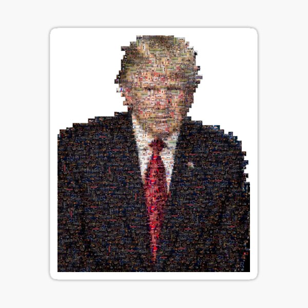"Trump Putin Mosaic" Sticker for Sale by outspokenlib | Redbubble