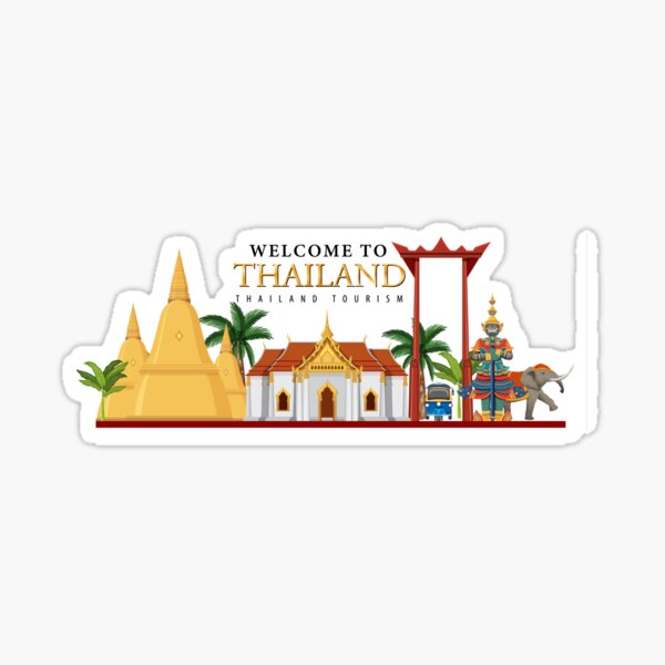"thailand" Sticker for Sale by FandMdesign | Redbubble