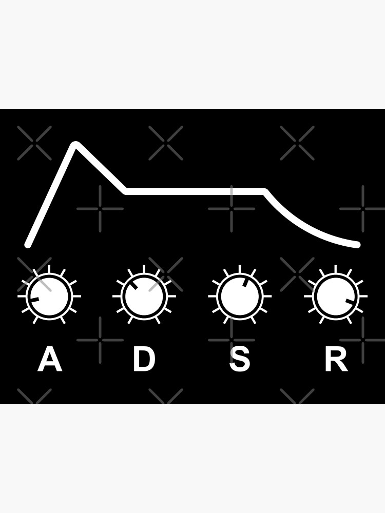 "Synth ADSR" Poster for Sale by AtomicMalibu | Redbubble