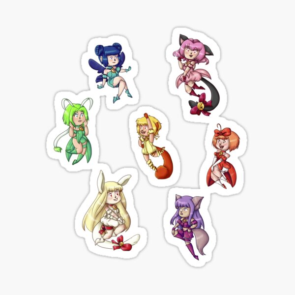 "Tokyo Mew Mew Chibi Set" Sticker by EternalAshley | Redbubble