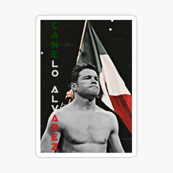 "Men Women Mexican Canelo Boxer Alvarez Graphic For Fans" Sticker for ...