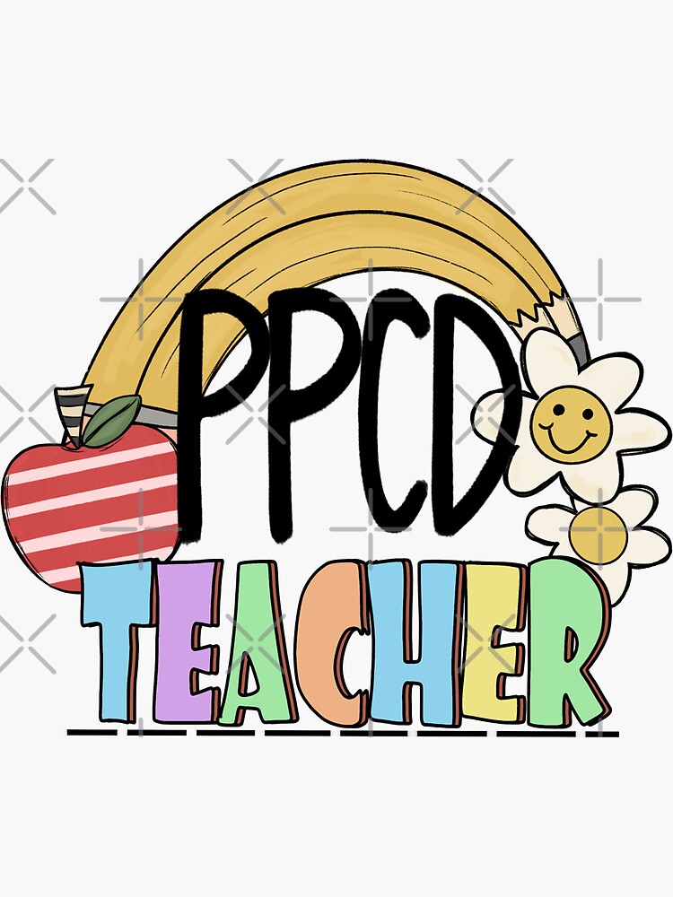 "ppcd teacher" Sticker for Sale by JavierShih | Redbubble