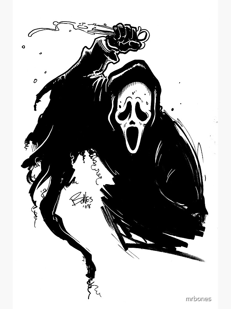"GHOST FACE" Art Print for Sale by mrbones | Redbubble