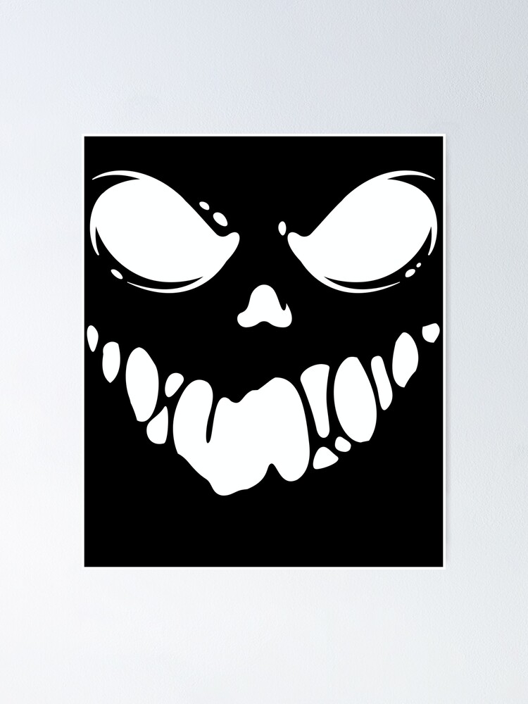"Scary monster face" Poster for Sale by reka88 | Redbubble
