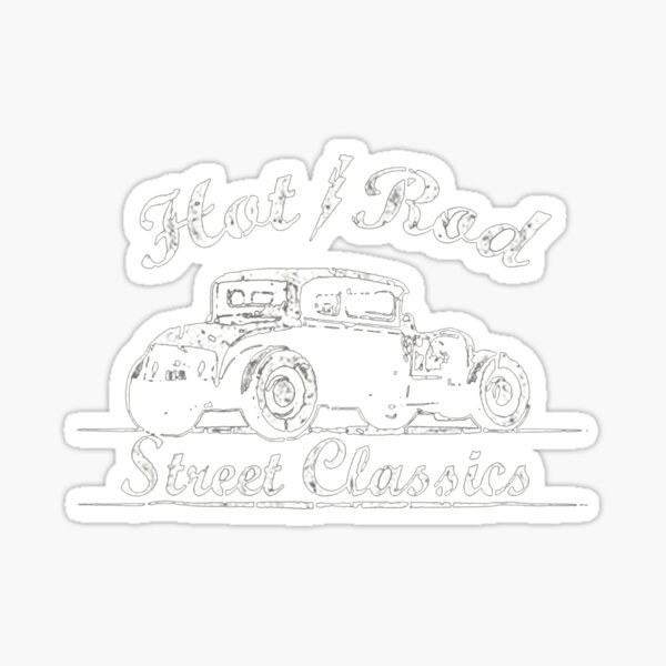 "HOT ROD Flash Street Classics" Sticker for Sale by shopG0TT0T-4 ...