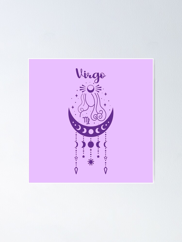 "Virgo birth sign" Poster for Sale by moxdesign | Redbubble