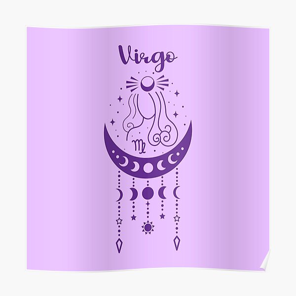 "Virgo birth sign" Poster for Sale by moxdesign | Redbubble