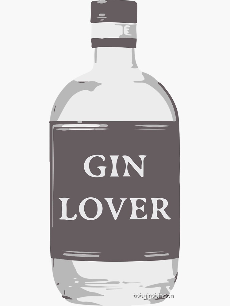 "Gin Lover" Sticker for Sale by tobyjrobinson | Redbubble