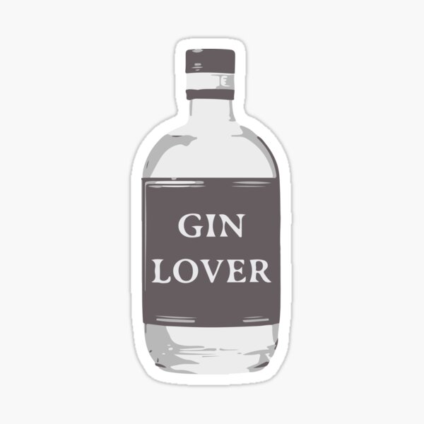 "Gin Lover" Sticker for Sale by tobyjrobinson | Redbubble
