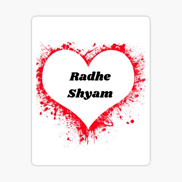 "RADHE SHYAM" Sticker for Sale by EsotericD | Redbubble