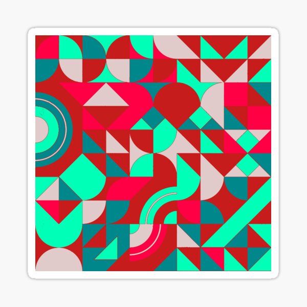 "geometric colorful patterns conceptual Art - Abstract Neo Geo graphic ...