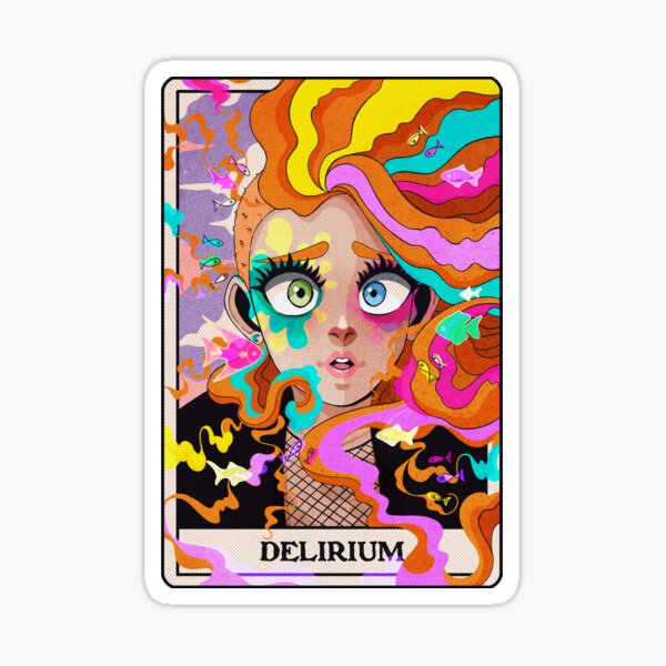 "Delirium of the Endless Tarot Card" Sticker for Sale by AstroJimbo ...