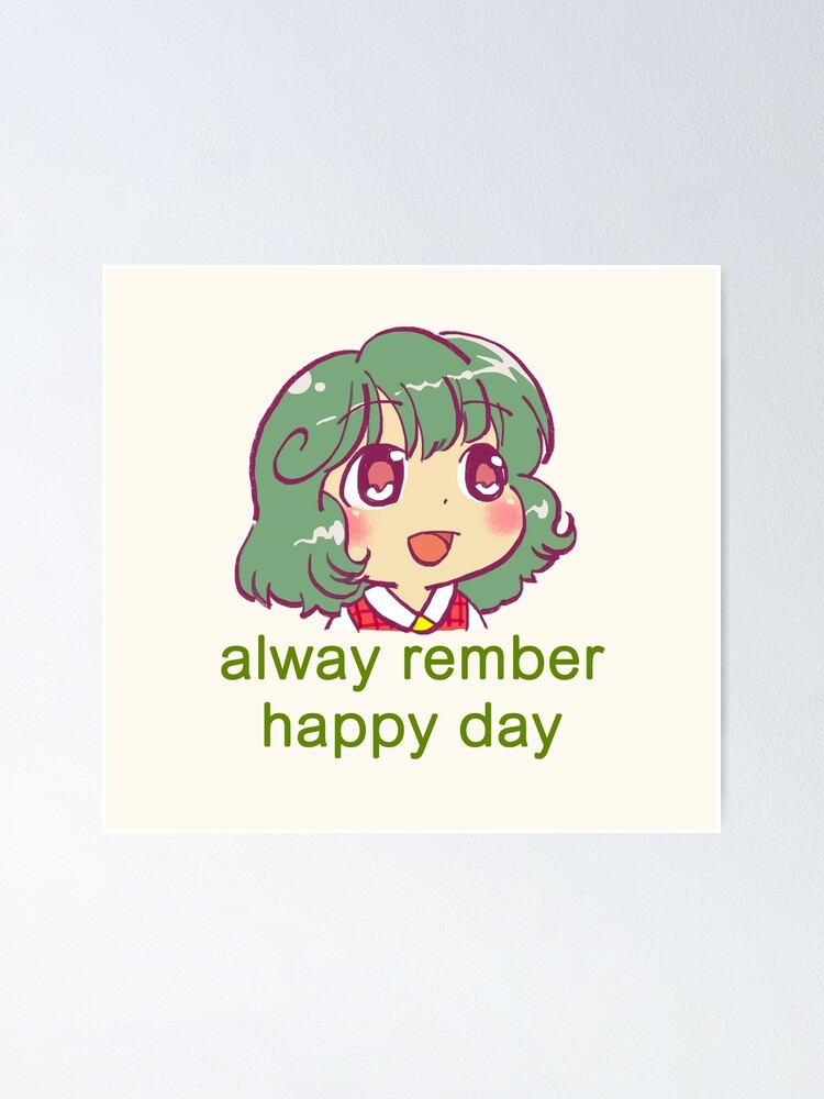 "I draw pls rember happy day yuuka kazami / touhou meme" Poster for ...