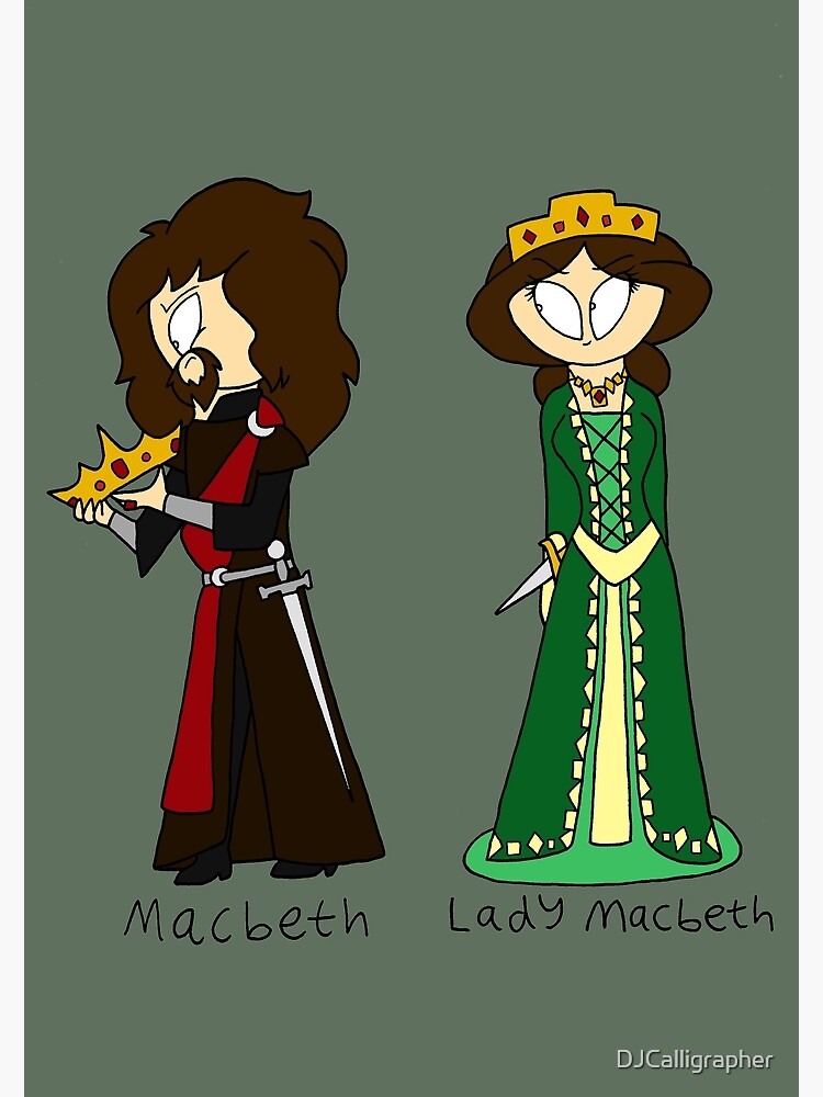 "Macbeth & Lady Macbeth" Poster for Sale by DJCalligrapher | Redbubble