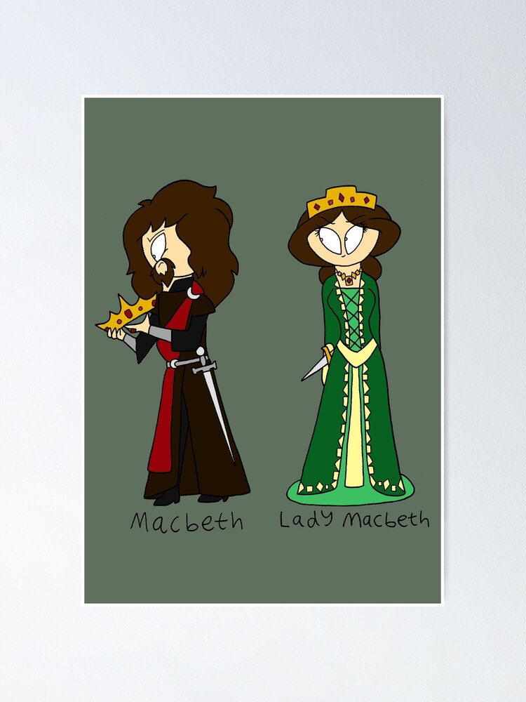 "Macbeth & Lady Macbeth" Poster for Sale by DJCalligrapher | Redbubble