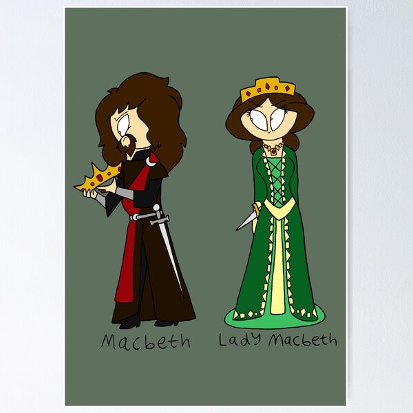 "Macbeth & Lady Macbeth" Poster for Sale by DJCalligrapher | Redbubble