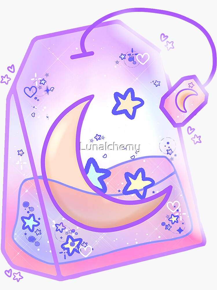 "Galaxy Tea - Grape" Sticker for Sale by Lunalchemy | Redbubble