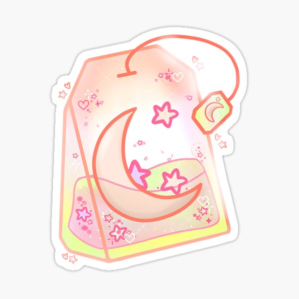 "Galaxy Tea - Orange" Sticker for Sale by Lunalchemy | Redbubble