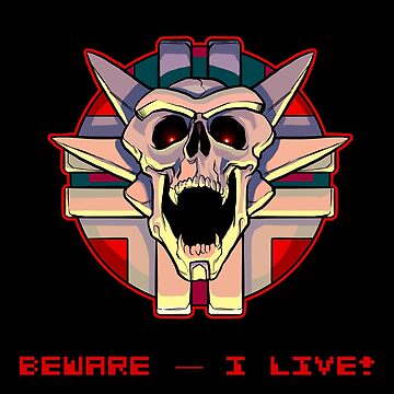 "Sinistar" Sticker for Sale by deimos-remus | Redbubble