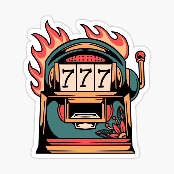 "SLOT MACHINE, Jackpot Lover" Sticker for Sale by udhop | Redbubble
