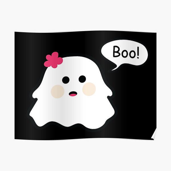 "Cute Boo! ghost Sticker - Halloween 2022" Poster for Sale by ...