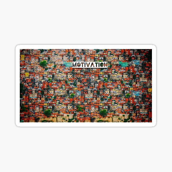 "Brazilian favelas" Sticker for Sale by Aleksa-Super | Redbubble