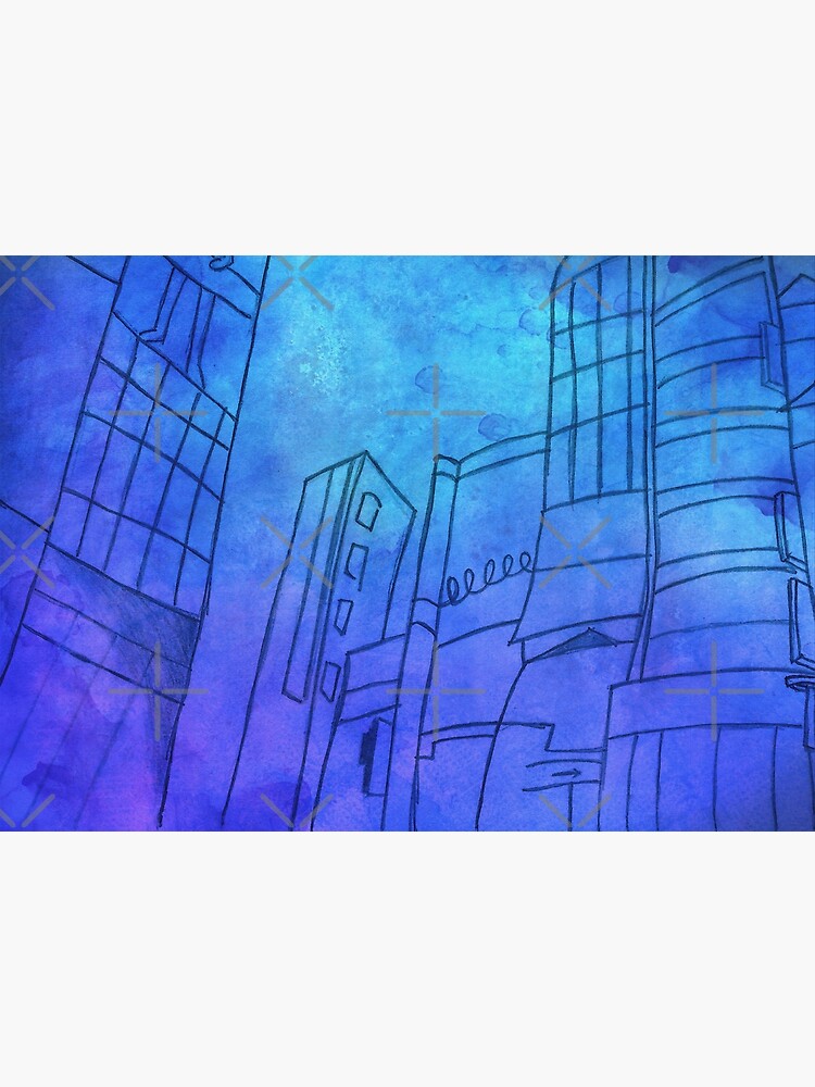 "The Blue Shibuya Morning - Blue Period" Art Print for Sale by Rhyble ...
