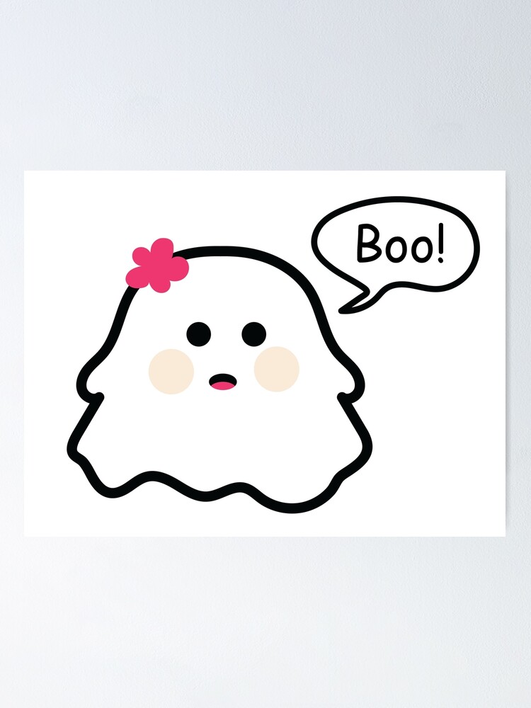 "Cute Boo! ghost Sticker - Halloween 2022" Poster for Sale by ...